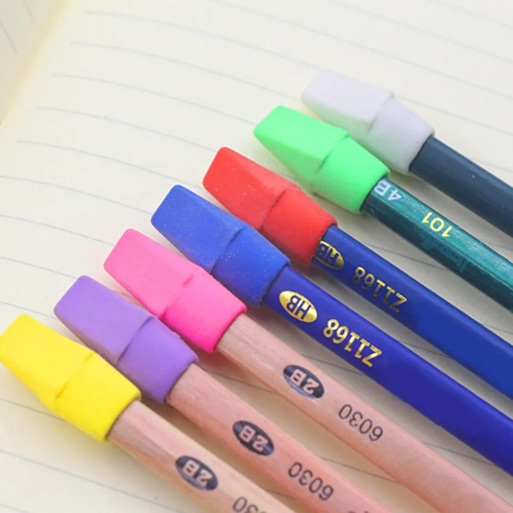 Colored Eraser Anti-Fall Mini Eraser Labor-Saving Widely Used Long ...