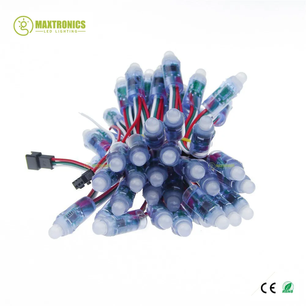 WS2811 LED Module 12mm Pixel Lights - 5V, 4m/6.5m, IP68 Waterproof, RGB ...