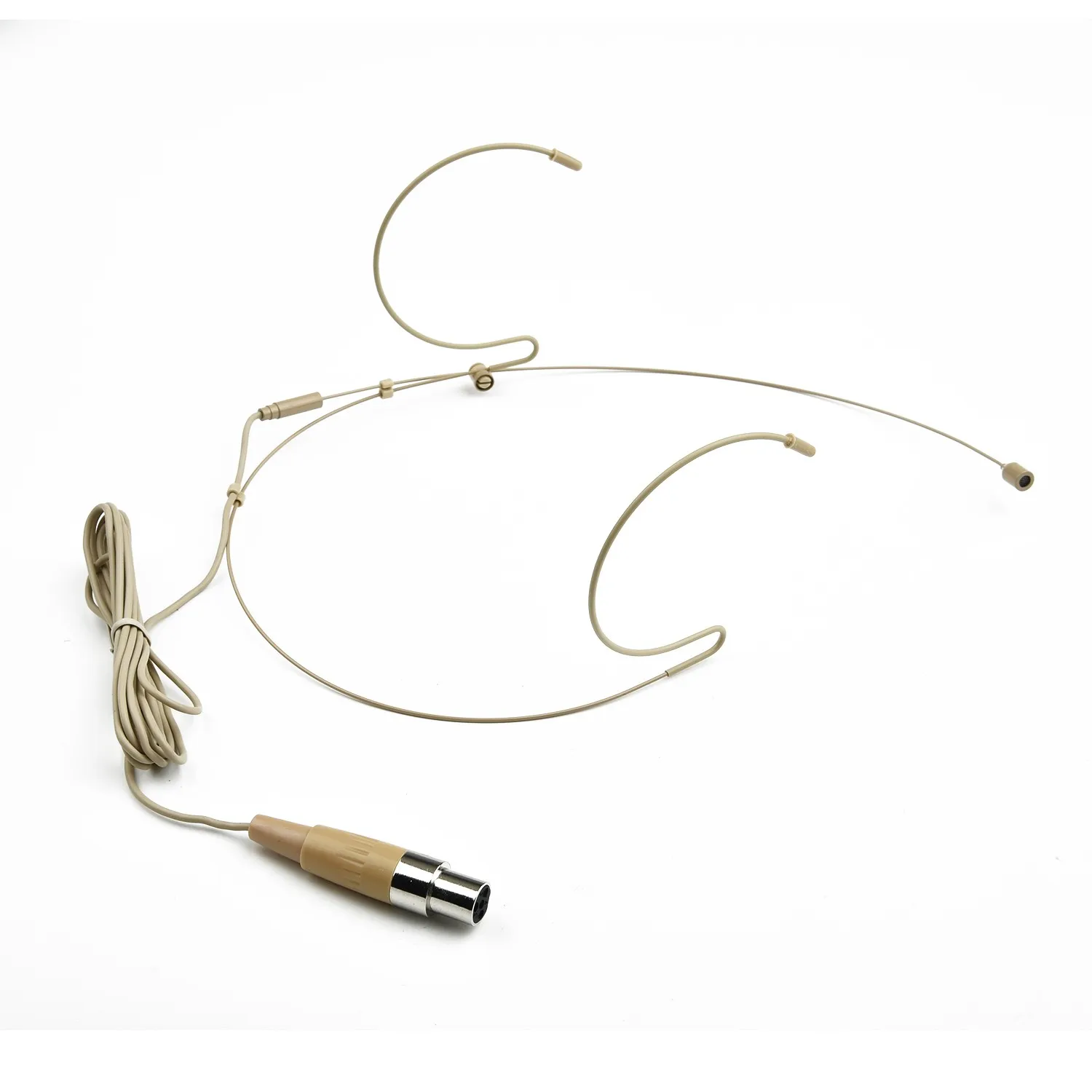 Mini XLR 4 Pin TA4F Plug Connector Headworn Dual Earhook Headset ...