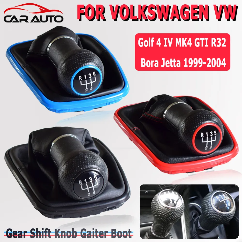 12mm 5 Speed Blue Gear Shift Knob with Shifter Gaitor Boot for ...