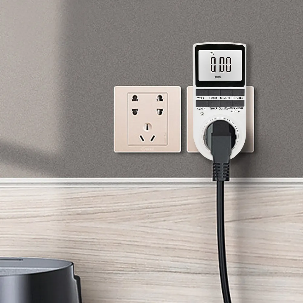 Digital Timer Switch Socket 240V Programmable Power Timer With LCD ...