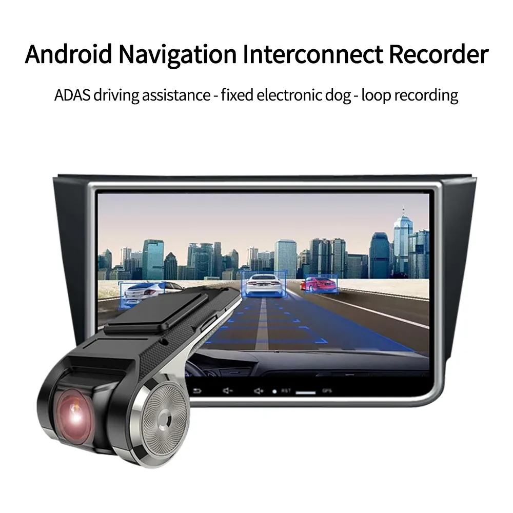 Advanced 720P Car DVR ADAS Dashcam for Android Multimedia with ...
