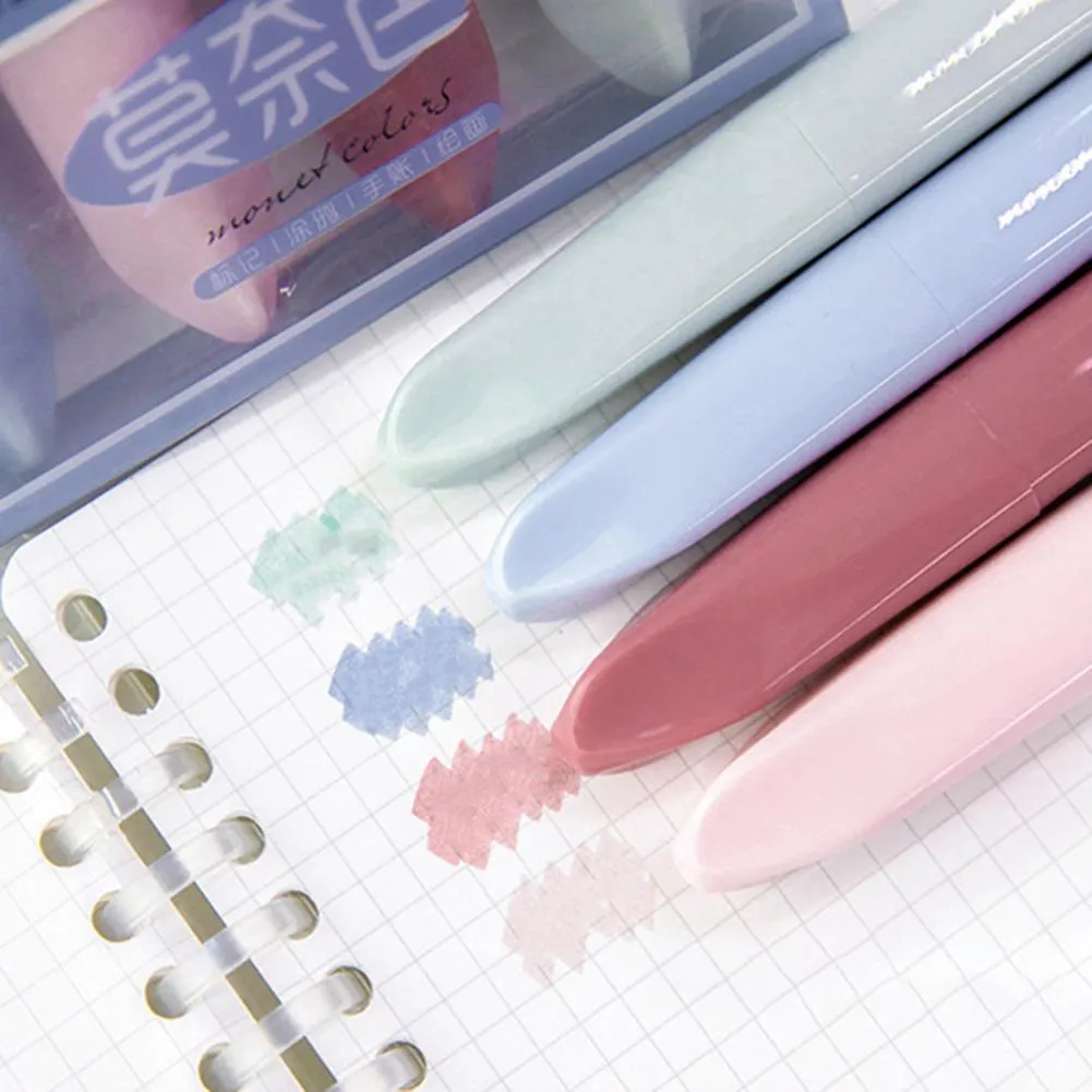 4 Pack Smooth Writing Highlighters - Non-Slip Grip, Vibrant Colors ...