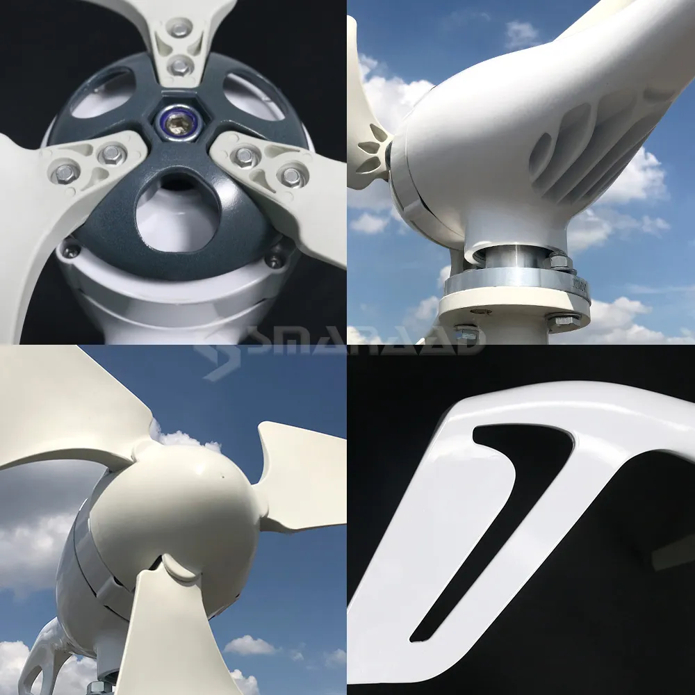 DHgate.com:Multicolor Wind Turbine Generator: Noiseless 3000W Power, 12 ...