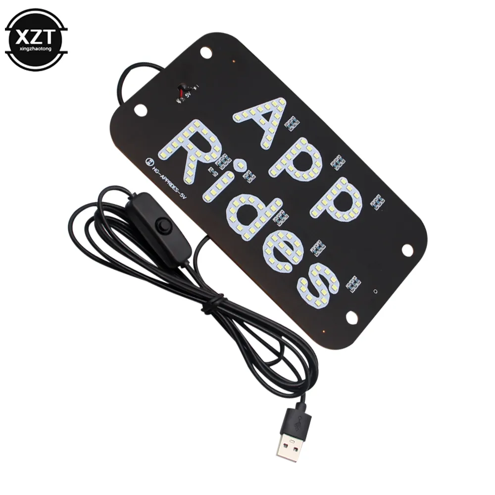 USB Rechargeable App Controlled Taxi Sign Light with 5V Warning Light ...