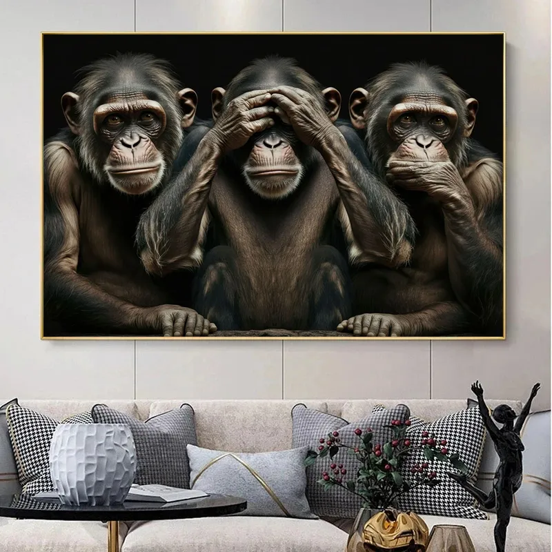 Three Wise Monkeys Art