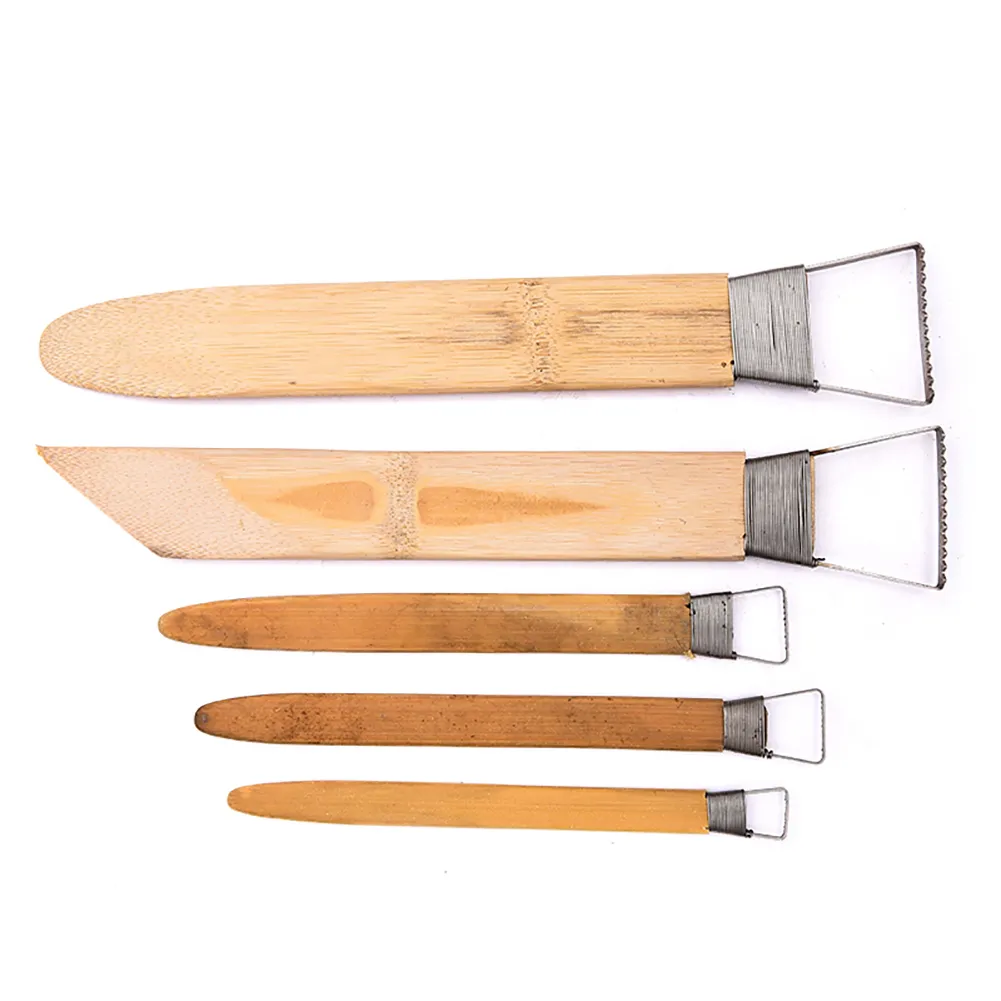 Pottery Ceramic Tool: Widen Sawtooth Clay Texture Tool with Bamboo ...