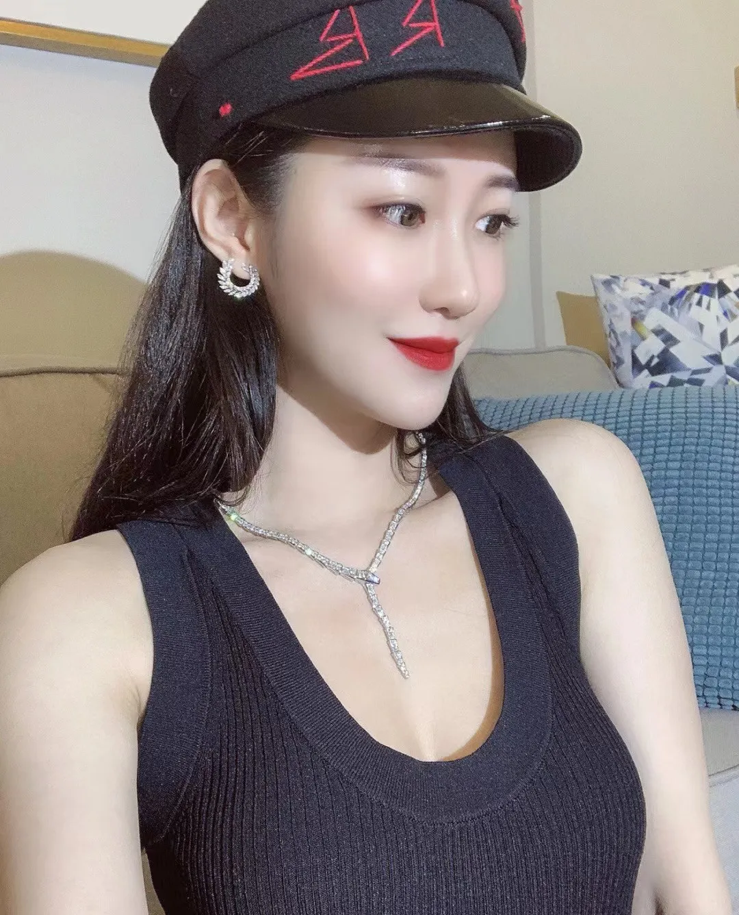 New Style Designer Choker Necklace For Women Full Diamond Plated ...
