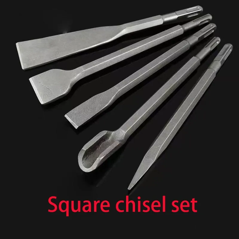 SDS Plus Square Shank Chisel Set - Premium Masonry Drill Bit Set for ...