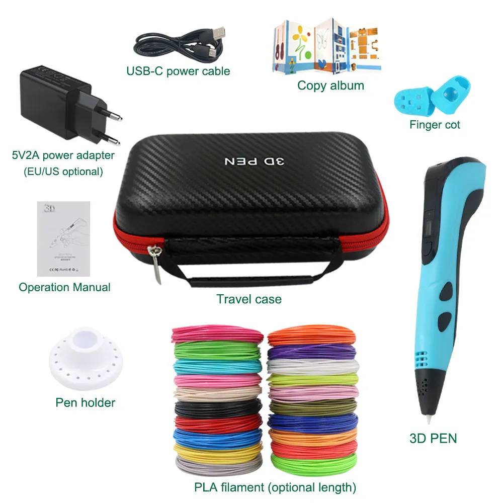 3D Pen For Children 3D Drawing Pen 3D Printing Pen With LCD Screen ...