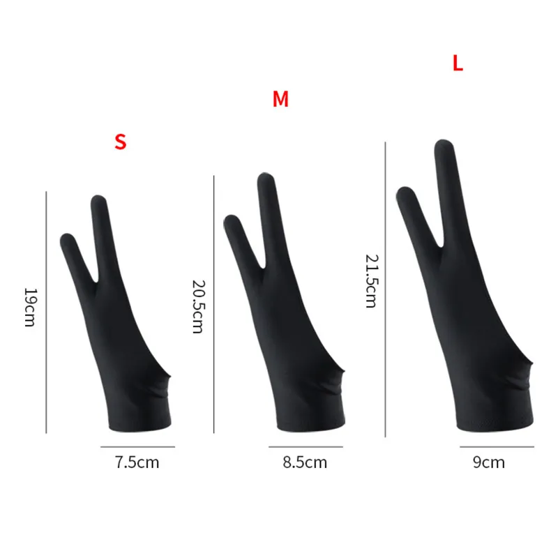 2-Finger Anti-Touch Elastic Drawing Glove for Tablets: Comfortable ...