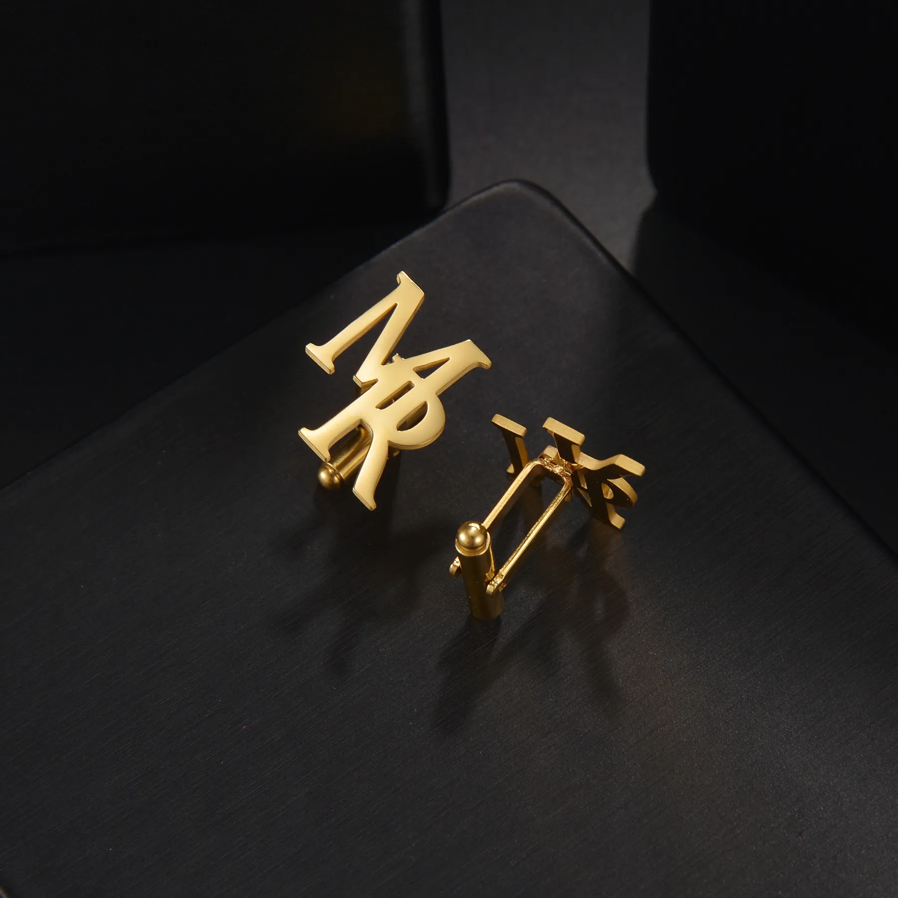 DHgate.com:Personalized Engraved Silver/Gold Cufflinks for Men, Custom Initial Cuff Buttons ...