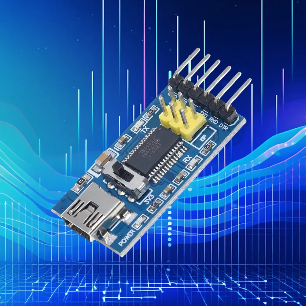 Mini USB Adaptor Module: FT232RL USB To TTL Serial Converter 3.3V/5.5V ...