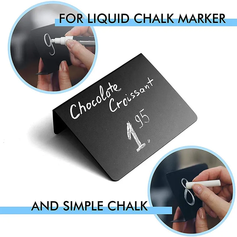 Rustic Mini Chalkboards for Food Labeling, Buffet Party, Message ...