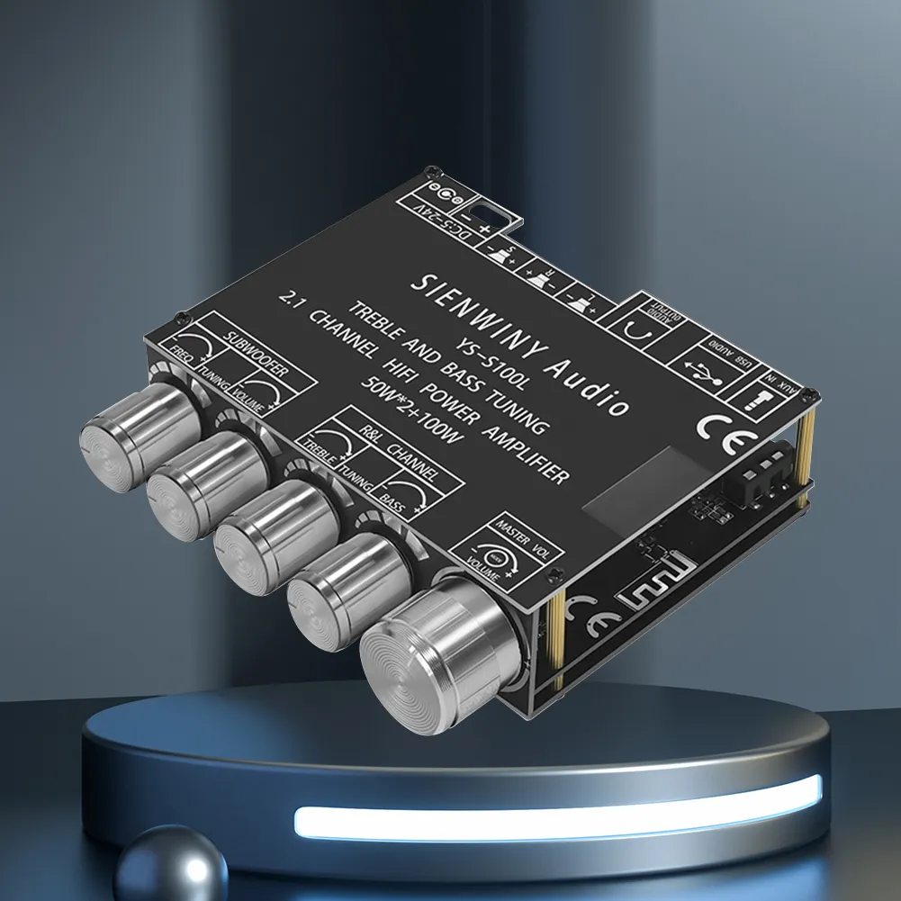 2.1 Channel Power Bass Amplifier Board, 5.1 Bluetooth-compatible ...