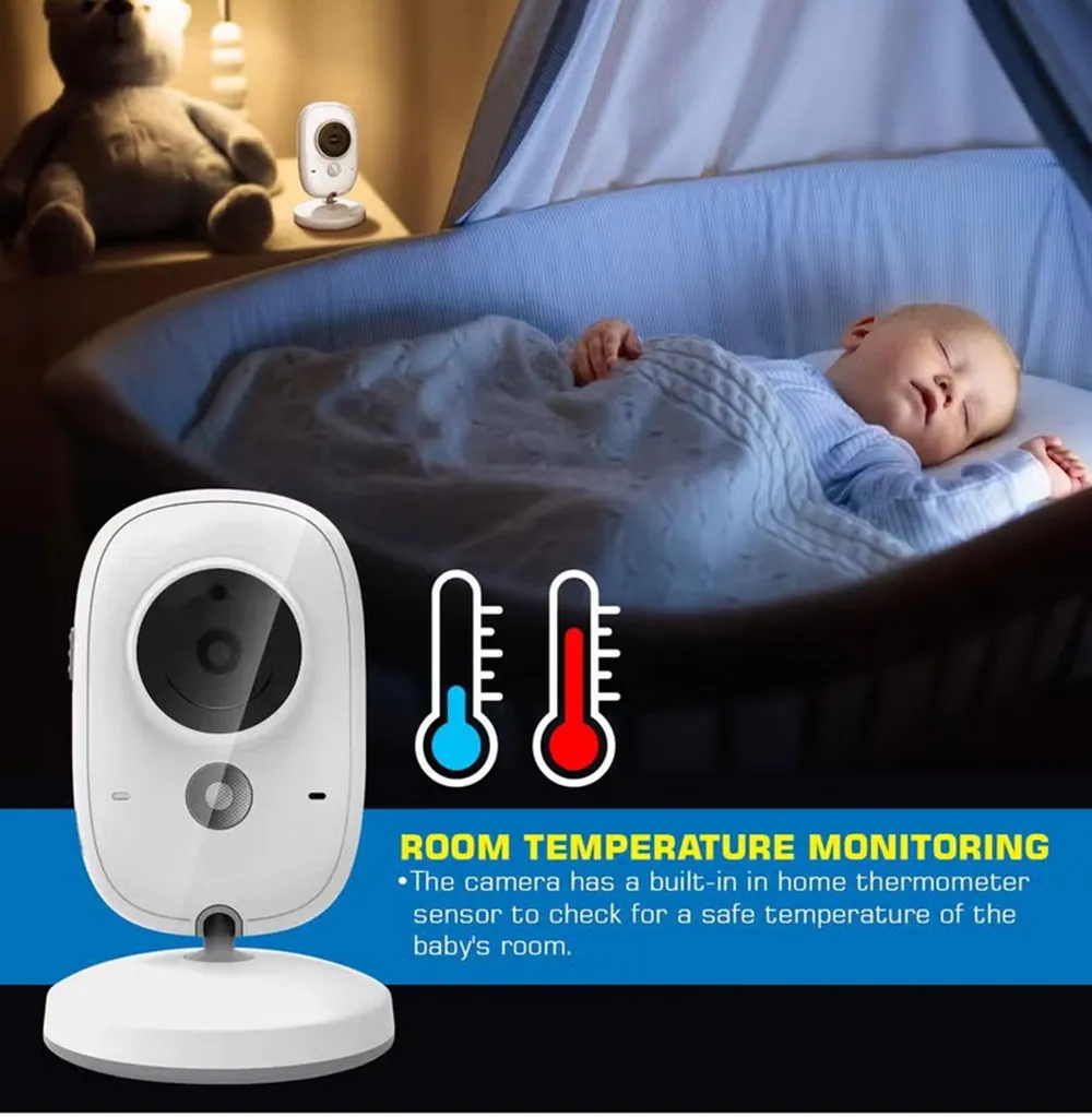 DHgate.com:VB603 3.2" LCD Video Baby Monitor, 2.4G Wireless Two-way ...