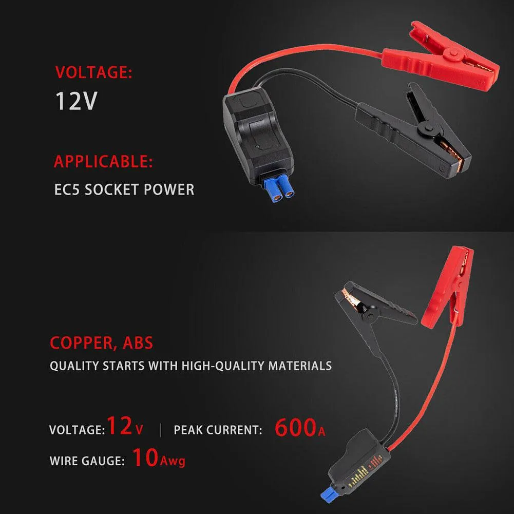EC5 Plug Connector Car Battery Jumper Cables Alligator Clip Connector ...