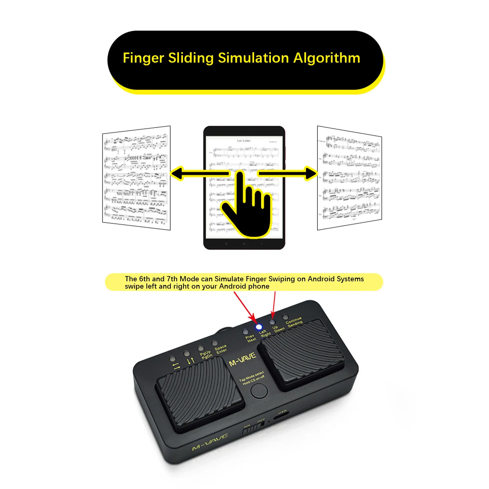 DHgate.com:M-VAVE CUBE TURNER PRO: Smart Wireless MIDI Control Pedal ...