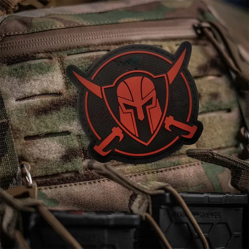 Tactical Badge Soft Rubber Vest Sword Emblem Patch For Backpack Cap ...