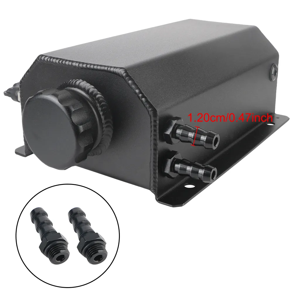2L Universal Aluminum Alloy Coolant radiator overflow...