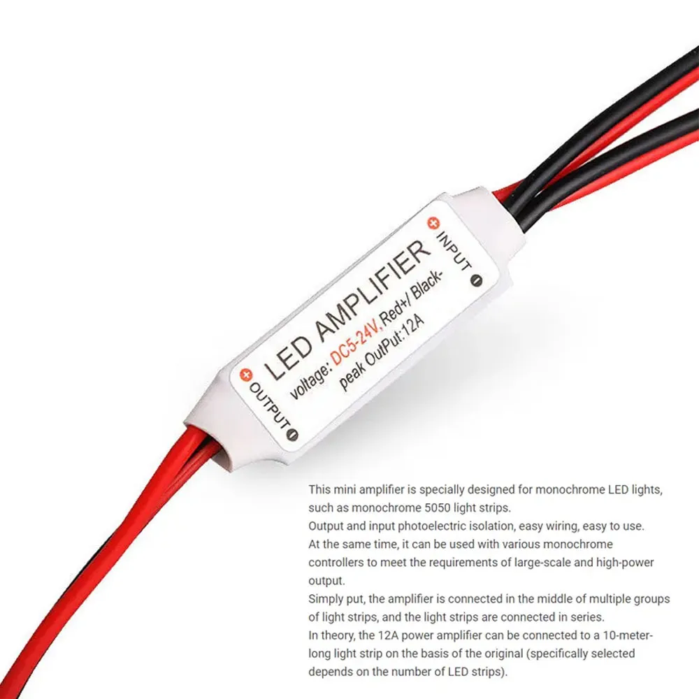 Mini LED Strip Light Signal Amplifier: DC 5 24V PWM... From Ddmylucky ...