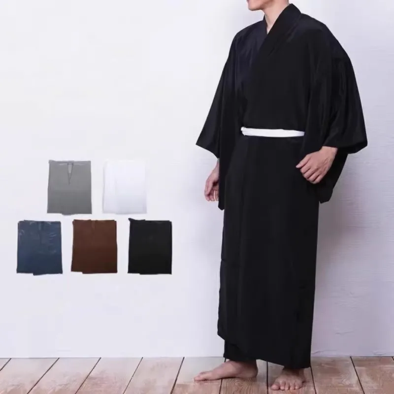 Breathable Japanese kimono for karate Juban Robe for Men with Belt ...