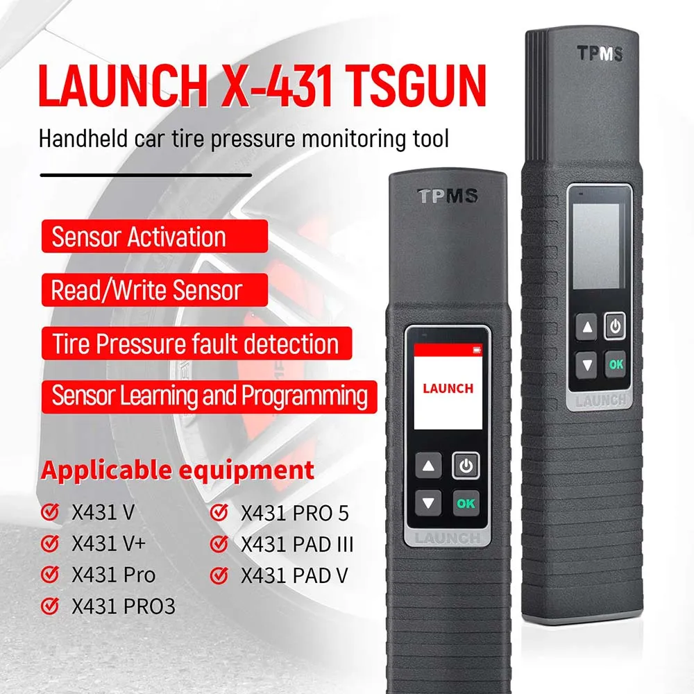 Terminator X431 TSGUN TPMS WAND Tire Sealant Pressure Detector Handheld Sensor Activator And ...