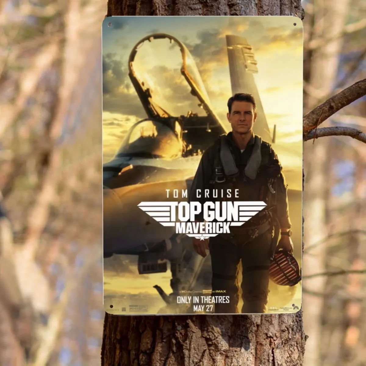 Custom Vintage Tom Cruise Top Gun Maverick Plaque For Pub, Cafe, Yard ...
