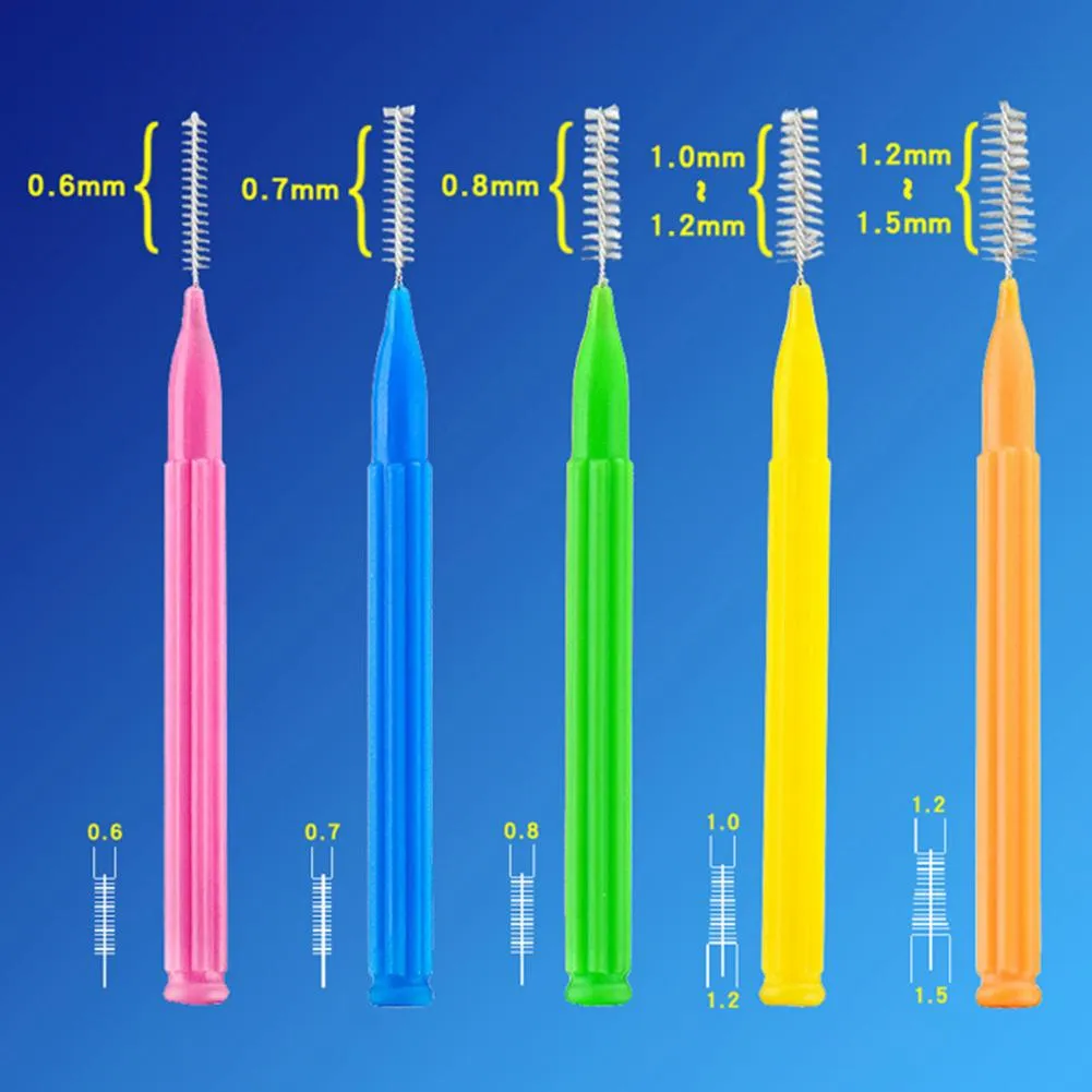 DHgate.com:40-Pack Premium Eco-friendly Interdental Toothbrushes for ...