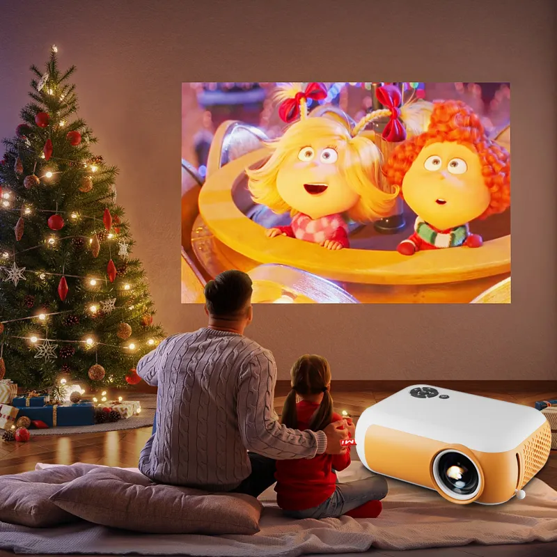 A10 Mini Portable 3D Cinema LED Home Theater Projector: Children's Gift ...