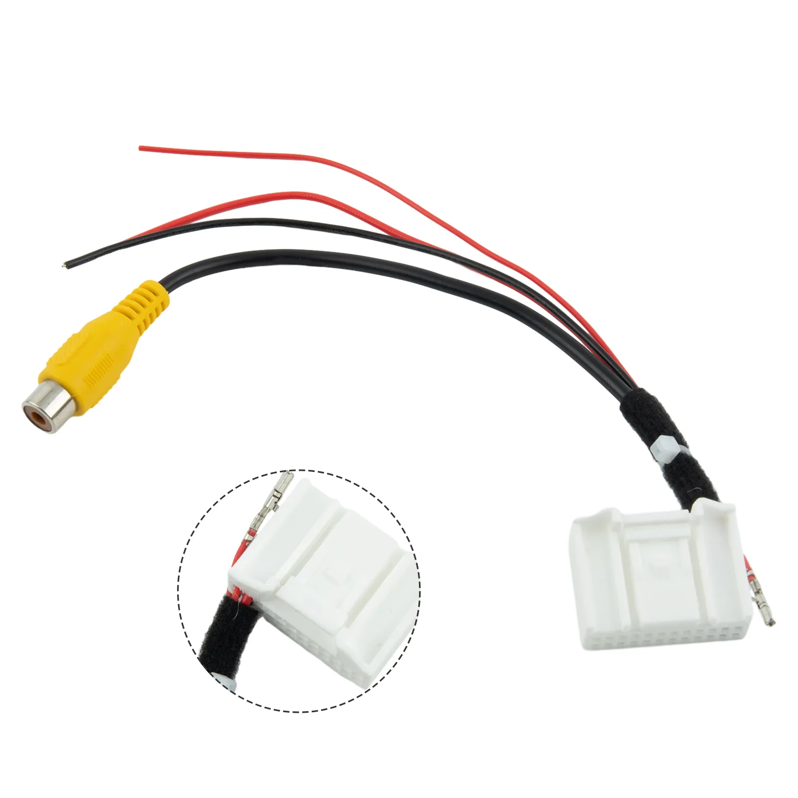 24-Pin Car Rear View Backup Camera Adapter Cable Plug for Toyota RAV4 ...