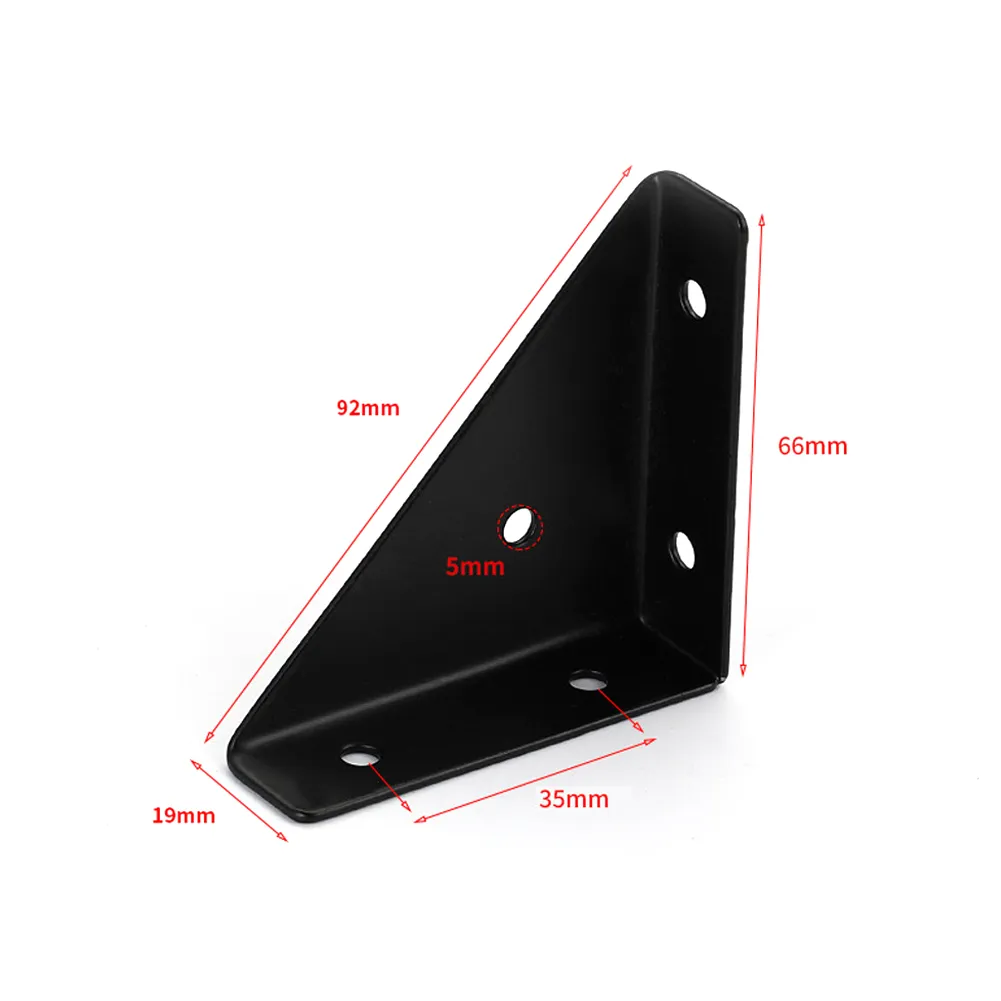 Heavy Iron Corner Brackets Triangular Angle Protectors for Furniture ...