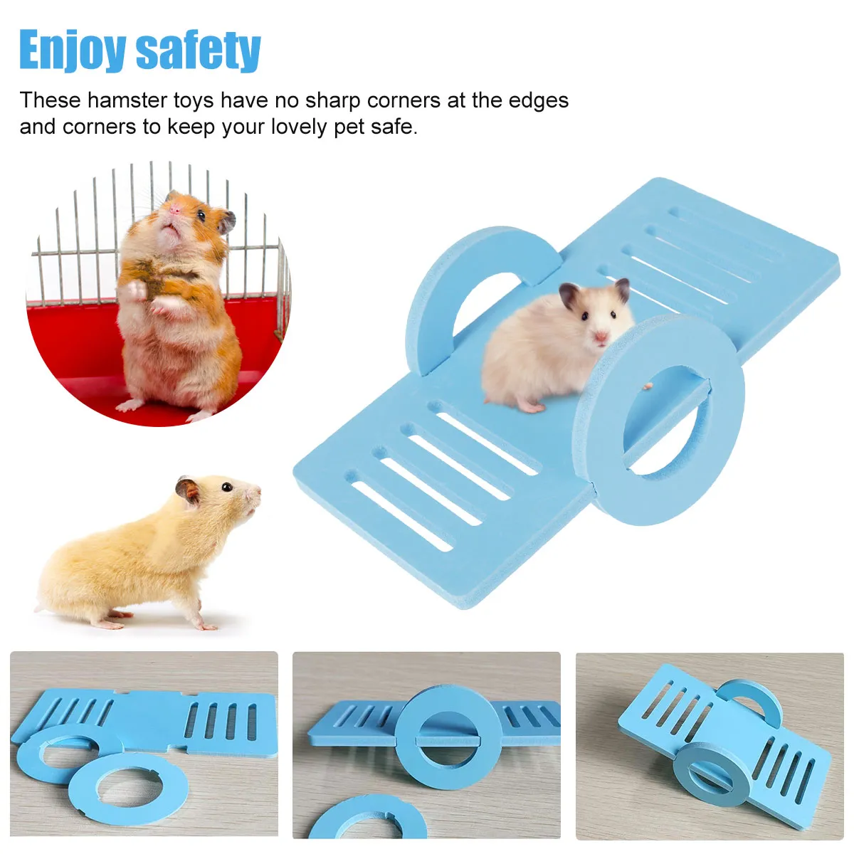 DHgate.com:3-Piece Hamster Playground: Seesaw, Ladder, Swing, Easy ...