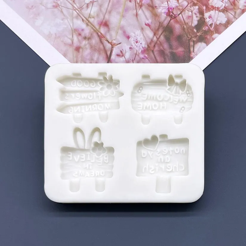 Silicone Sugarcraft Mold For Signpost Road Signs Ideal For Chocolate ...