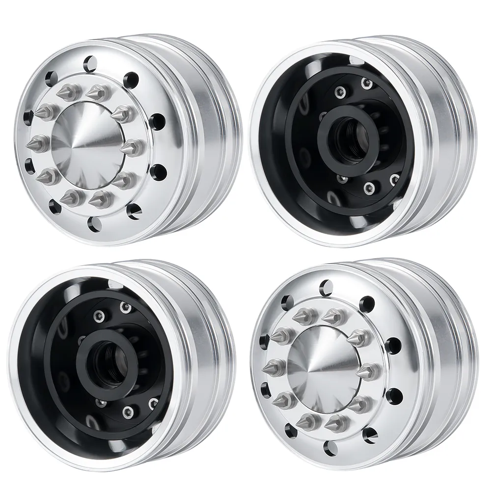 DHgate.com:TRINOOD Aluminum Front Hub Rims for 1/14 Tamiya Trucks ...
