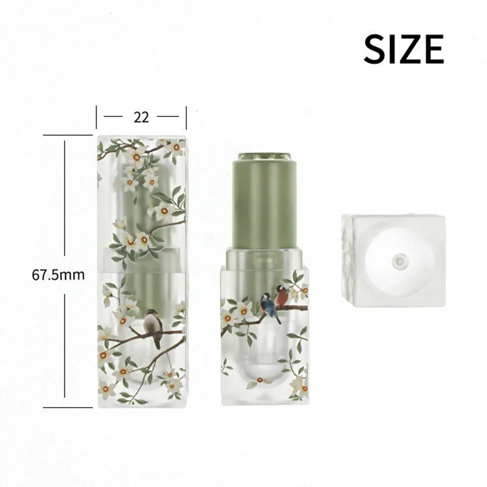 Wholesale Small Fresh Scrub Square Lipstick Tube Empty Lip Balm ...