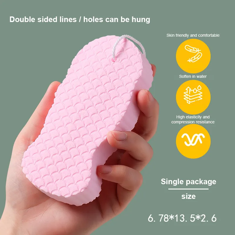 Soft Exfoliating Sponge Body Attrition Scrubber For Gentle Showering ...