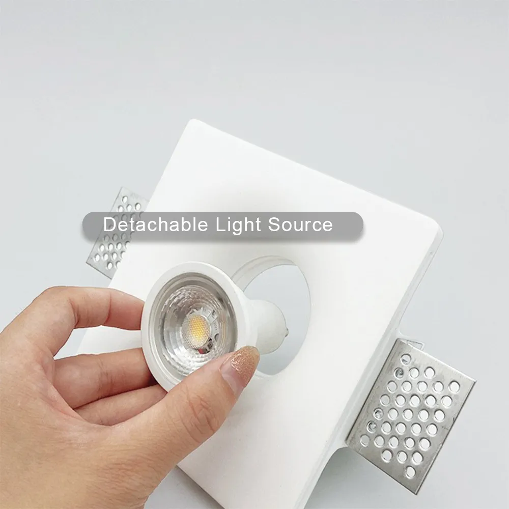 Gypsum Ceiling Spotlights: Square & Round COB LED Downlights for Living ...