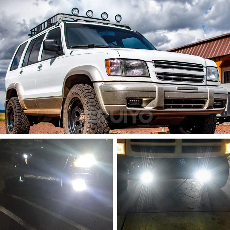 DHgate.com:Round LED Offroad Lights, 4x4 Spotlights: 2/4 Pcs 12V 24V ...