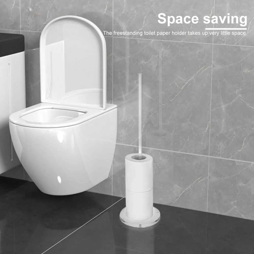Standing Reserve Tissue Holder | Modern Space-Saving Vertical Toilet ...