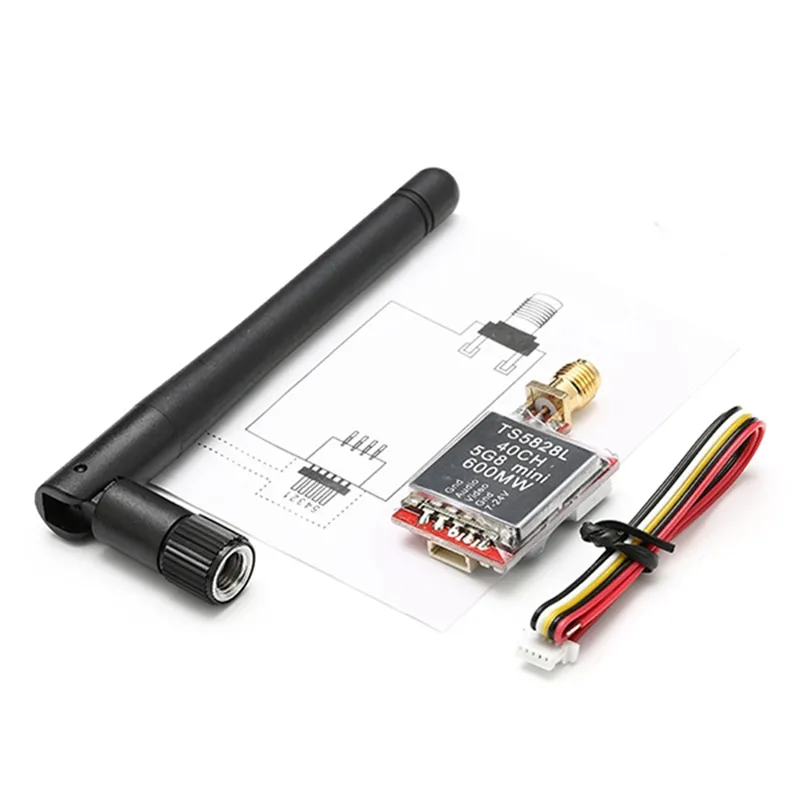 Mini FPV Drones RC FPV Transmitter Kit: TS5828L 5.8Ghz 40CH VTX W/ LED ...