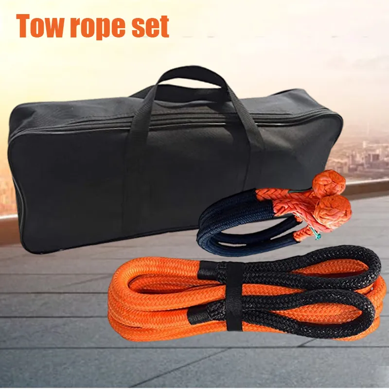 Towing Ropes 22mm X 9M Heavy Duty Recovery Strap With 12T Shackles ...