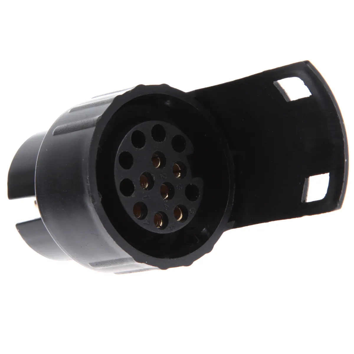 13 Pin Trailer Caravan Plug Adapter to 7 Pin Towbar Socket with Battery ...