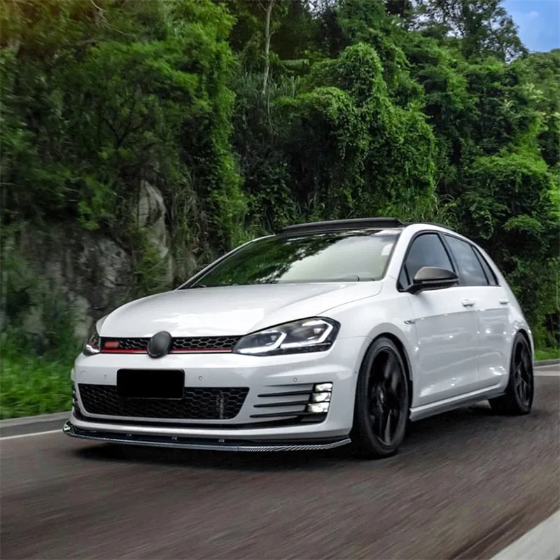 Lower Chin Lip Splitter Diffuser Kit for VW Golf 7 MK7 GTI R Rline 2013 ...
