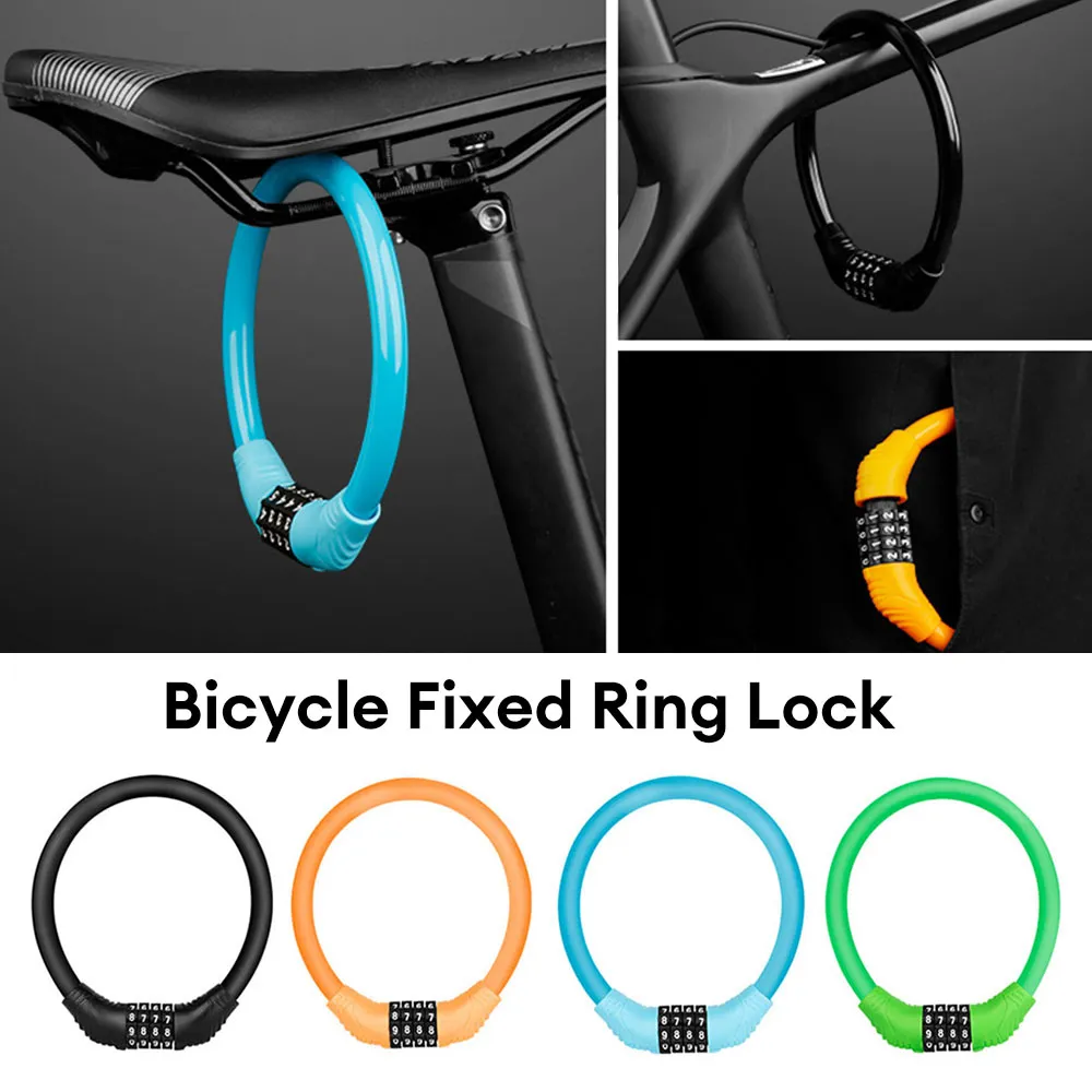 4-Digit Anti-Theft Steel Cable Bike Lock | Durable Bicycle Security ...
