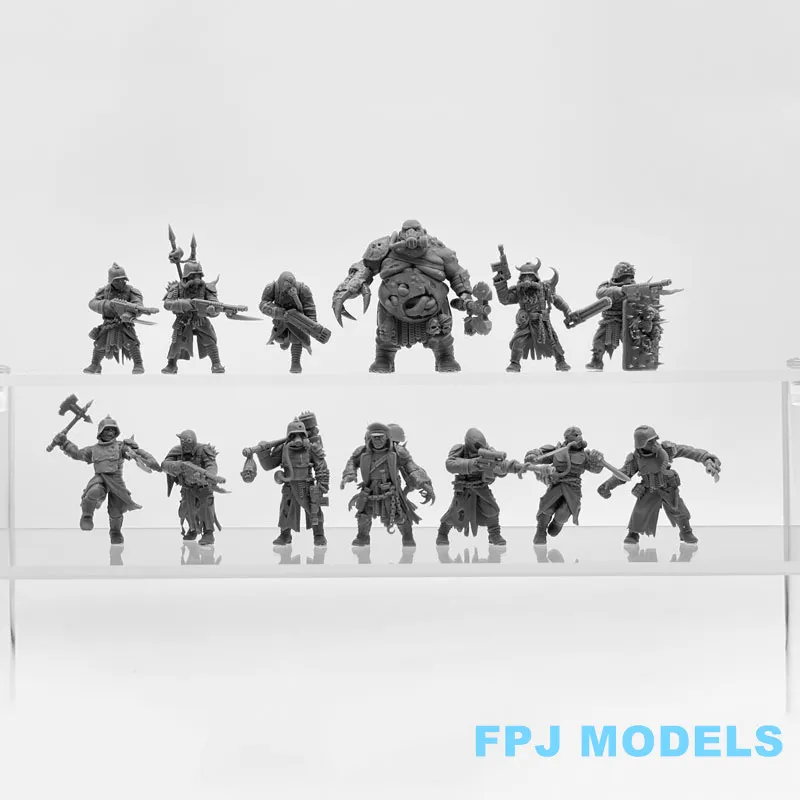 28mm Scale Miniature Soldier Figures - Unpainted Resin Model Kit for ...
