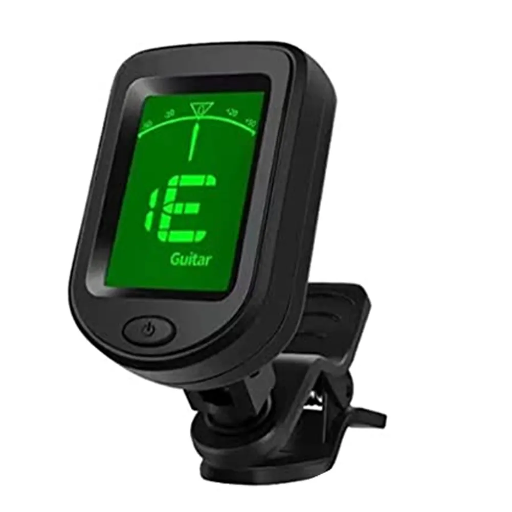 Clip-On Digital Tuner - LCD Display Guitar Tuner for Guitar, Bass ...