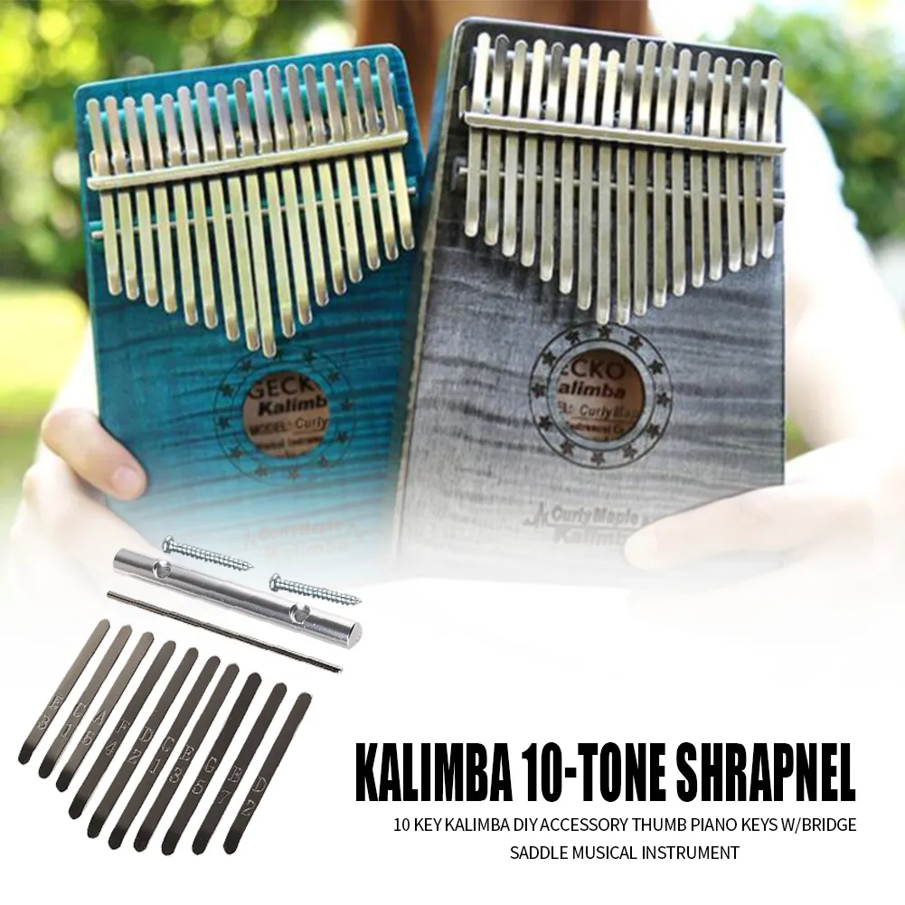 Kalimba 10-Key DIY Thumb piano bridge pins Saddle Kit - Replacement ...