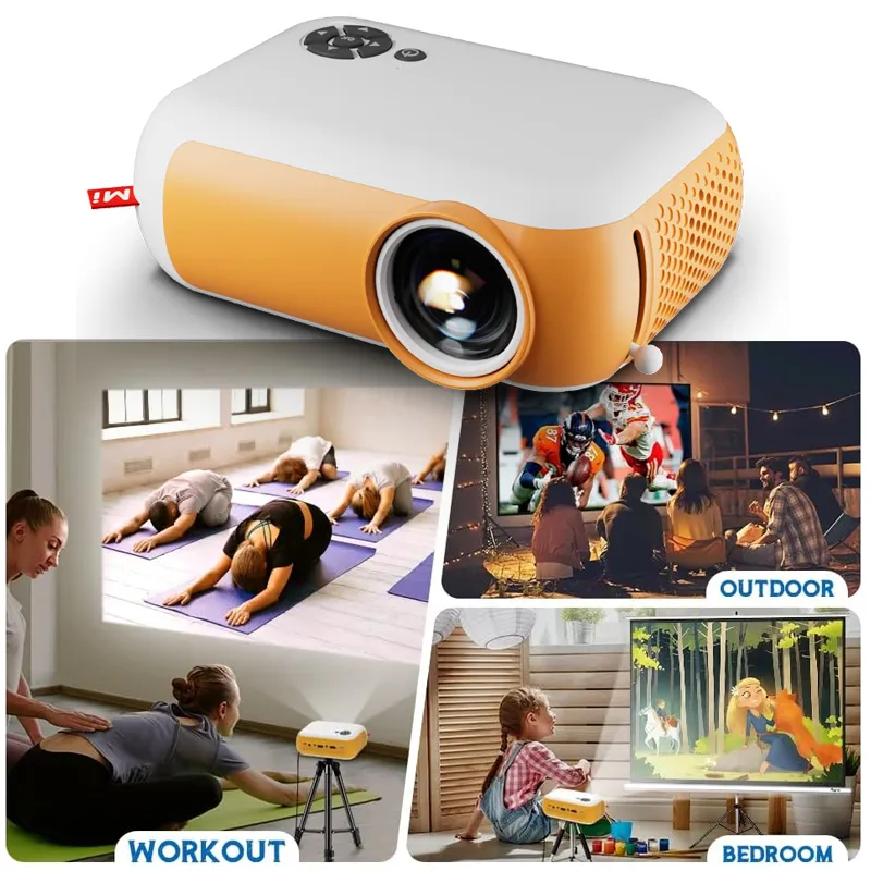 A10 Mini Portable 3D Cinema LED Home Theater Projector: Children's Gift ...