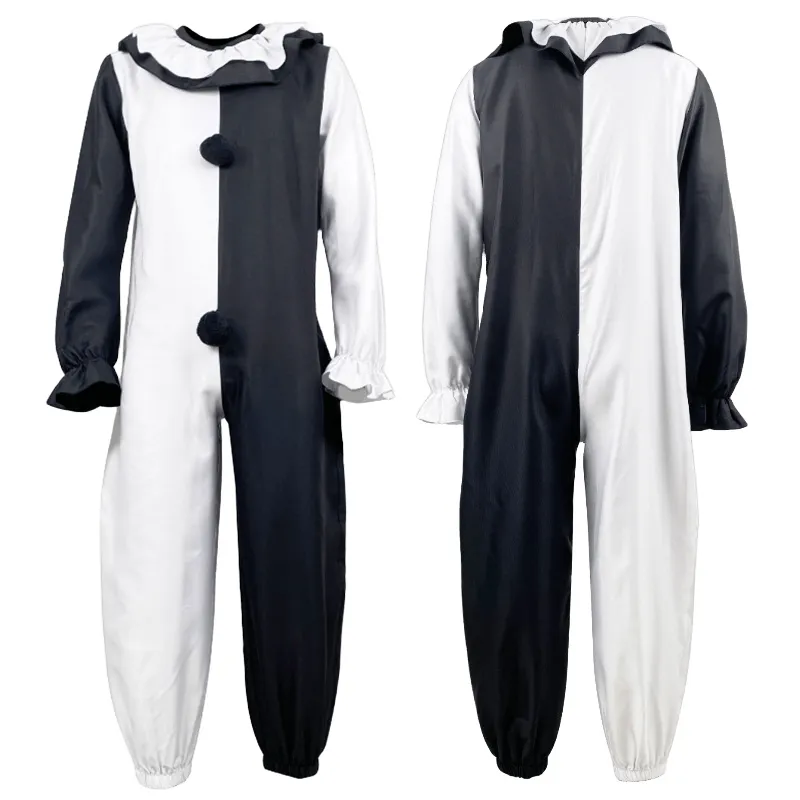 Creepy Clown Mask Adult Cosplay Costumes: Full Suit Horror Clown ...